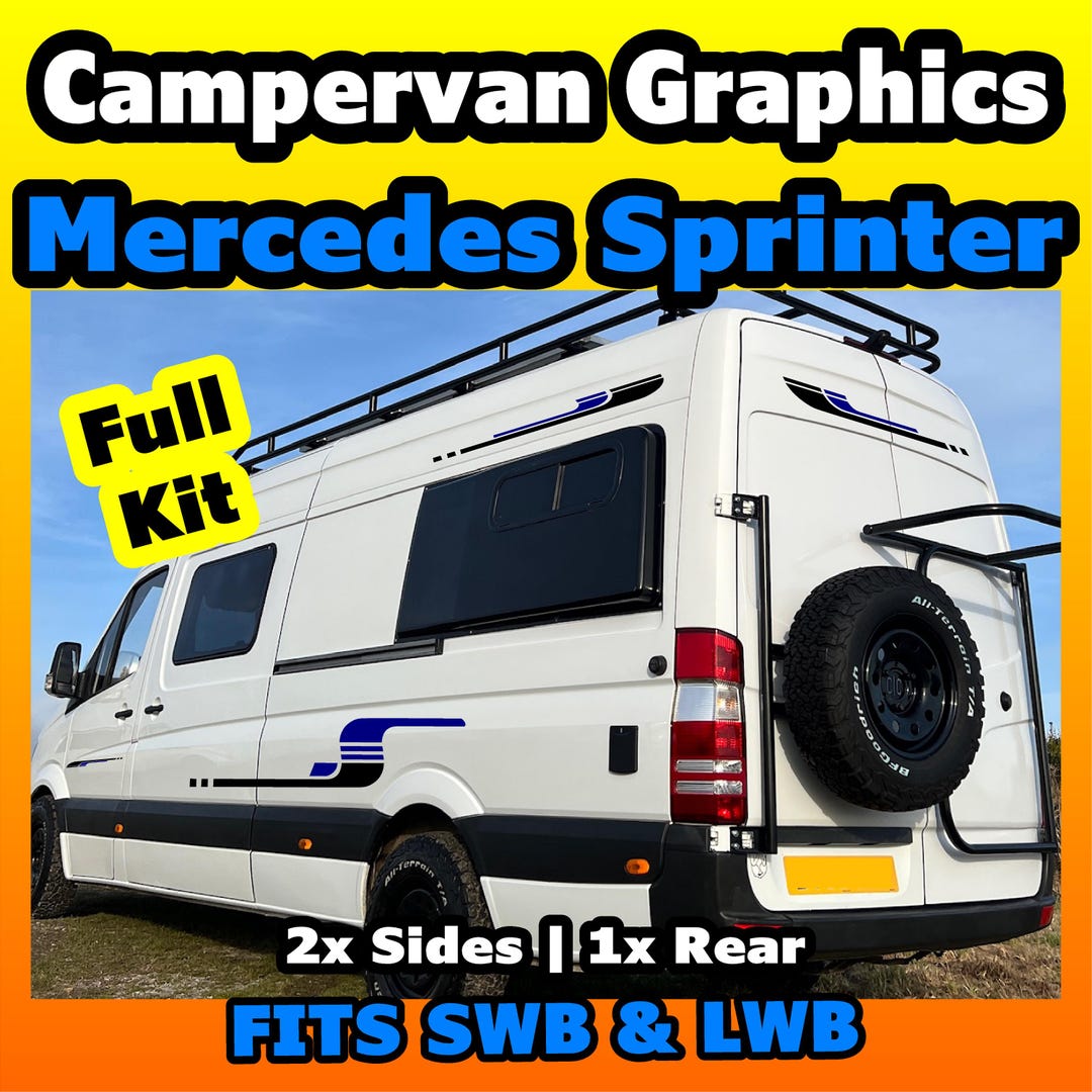 Mercedes SPRINTER Campervan Graphics Kit Fits SWB and LWB Stickers ...