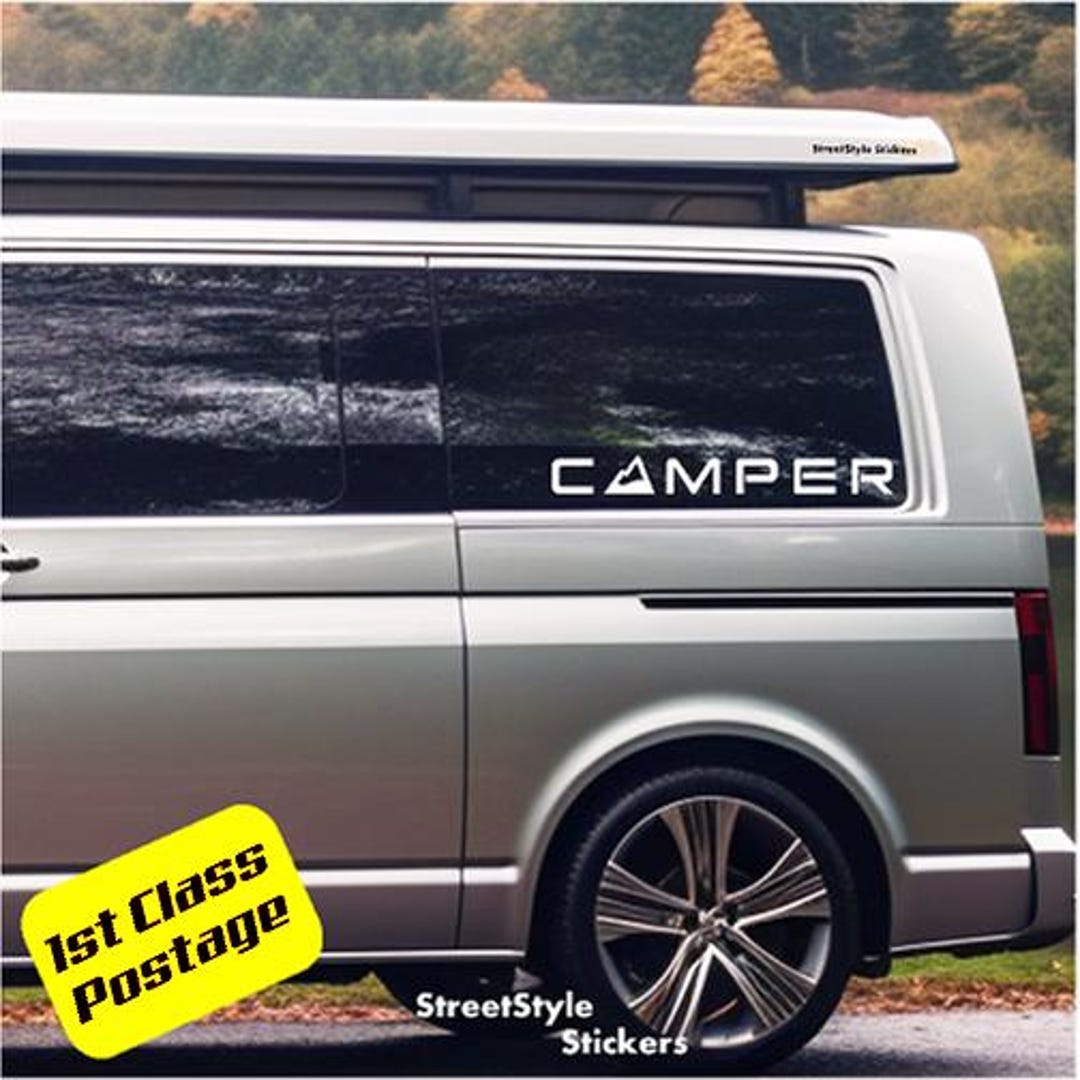 Motorhome Camper Van Stickers Decal Graphic Camper Window Sticker VW T5 ...