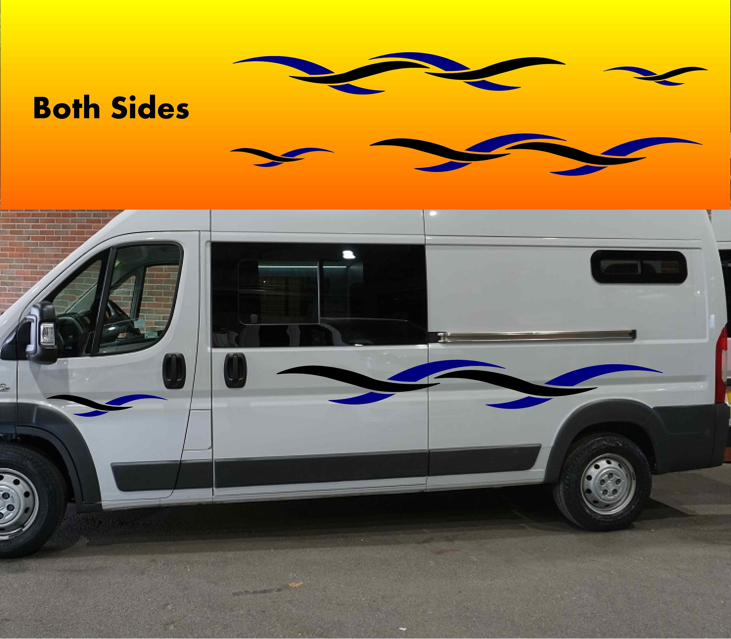 Motorhome Graphics Stripes Universal Any Camper Van CARAVAN STICKERS ...