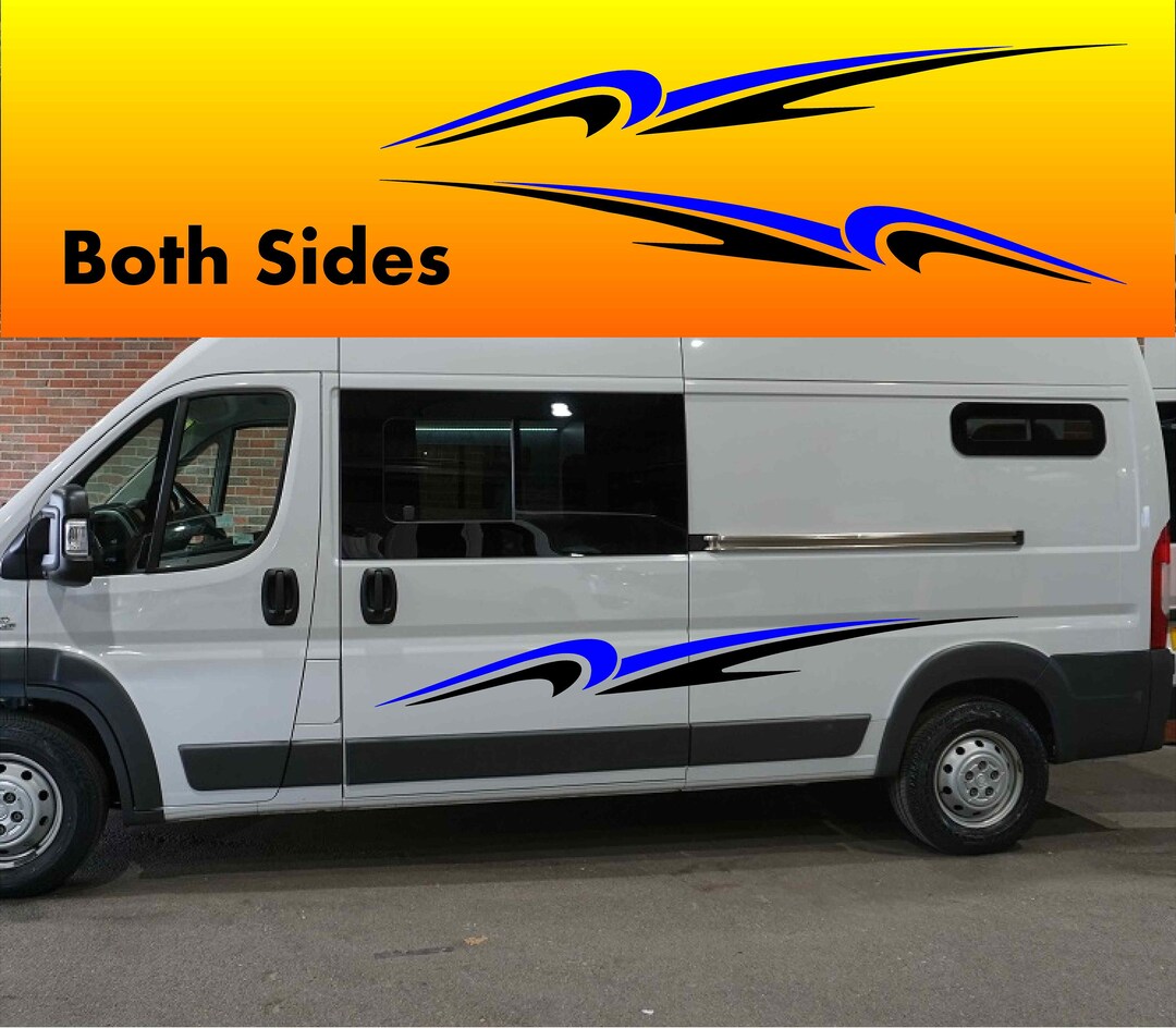 Motorhome Graphics Stripes Universal Any Camper Van CARAVAN STICKERS ...