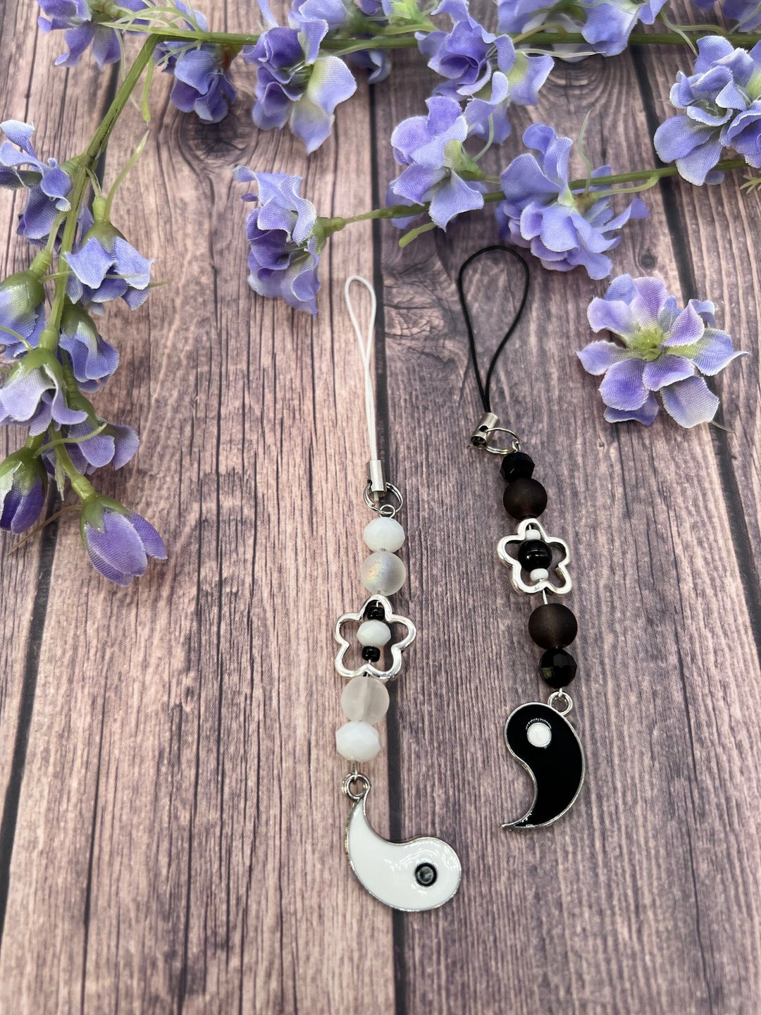 Yin and Yang Phone Charms L Keychain L Phone Accessories - Etsy