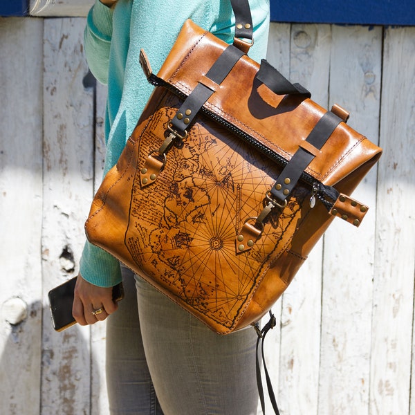 Map Backpack - Etsy