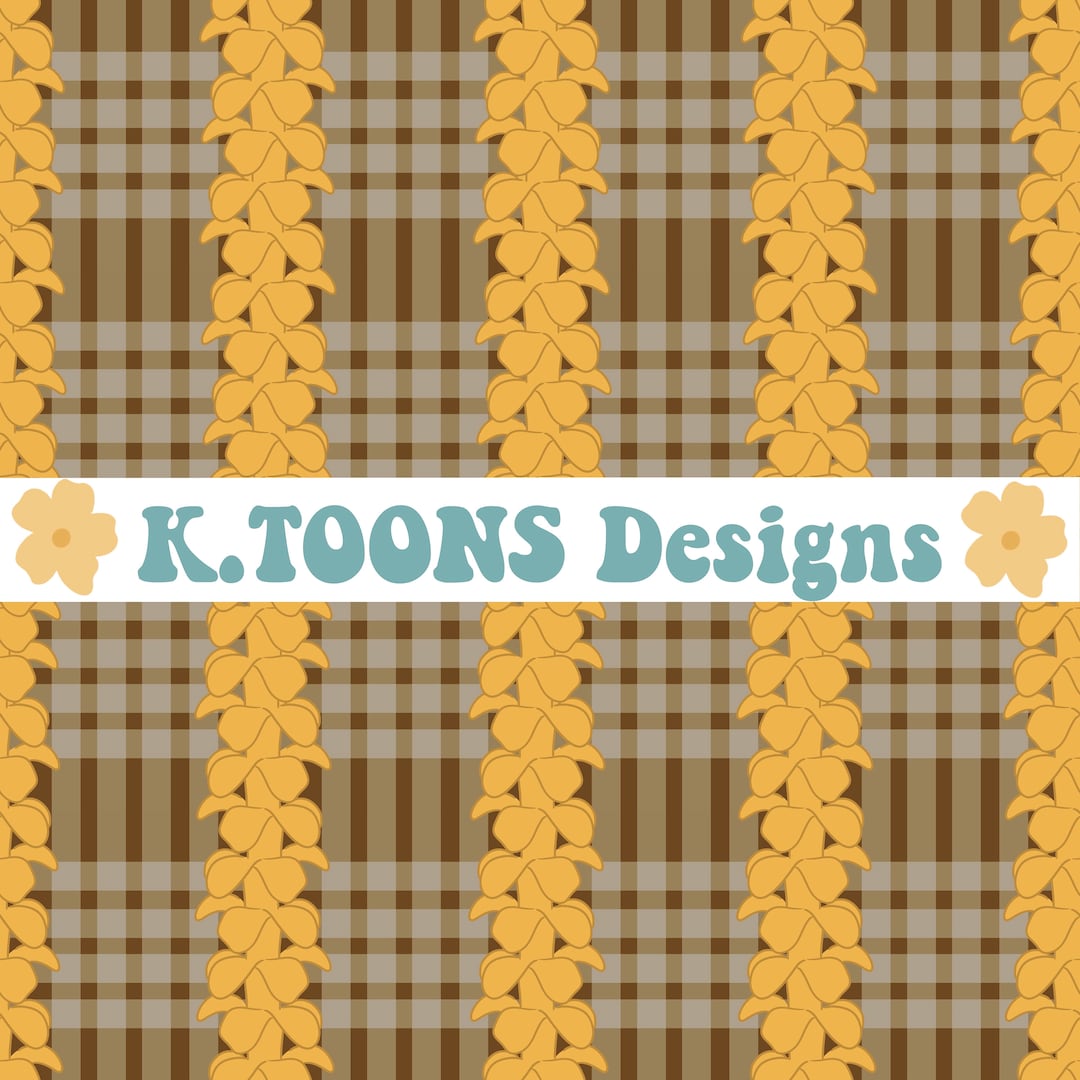 Palaka With Puakenikeni Lei, Seamless, Sublimation Digital File - Etsy