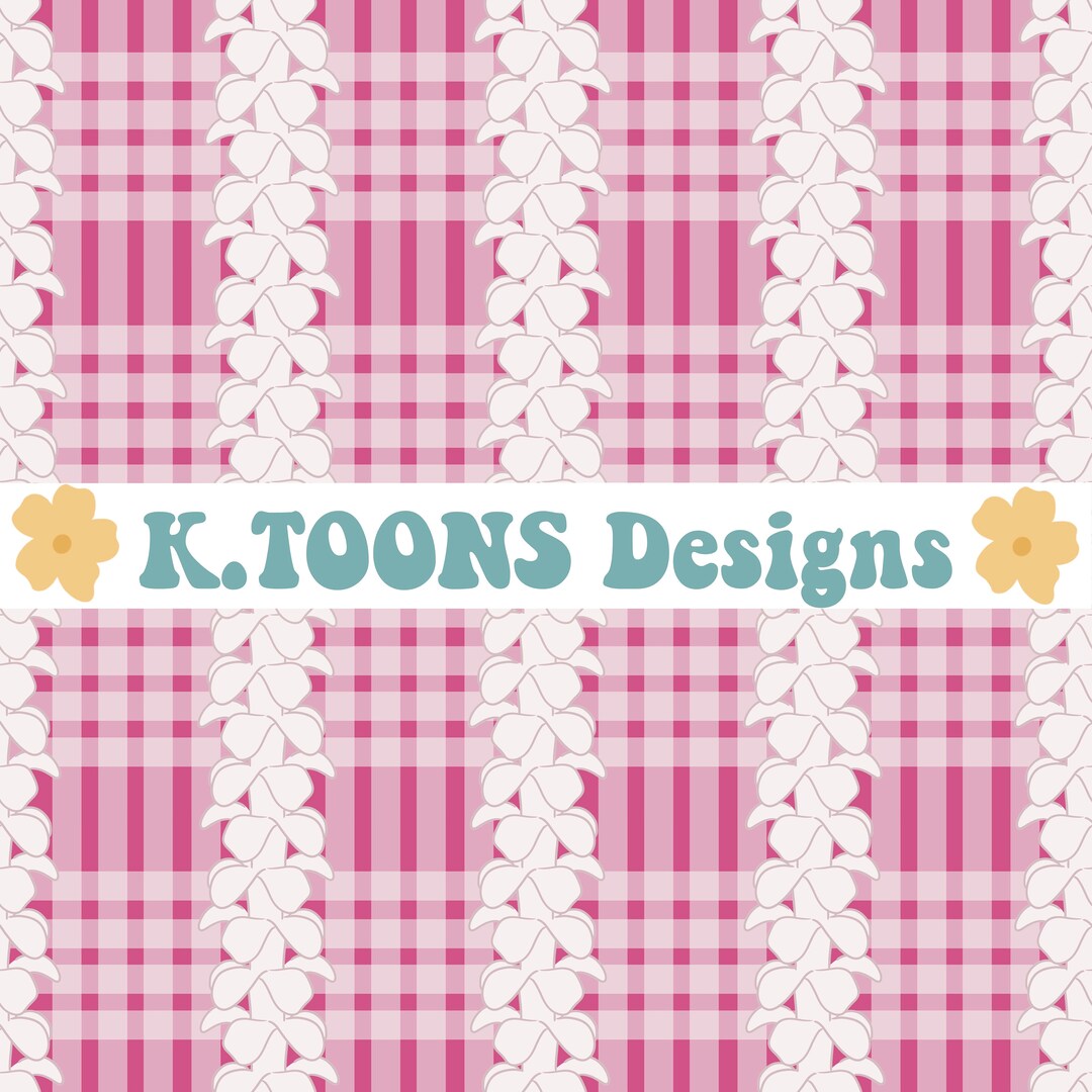 Palaka With Puakenikeni Lei, Seamless, Sublimation Digital File - Etsy