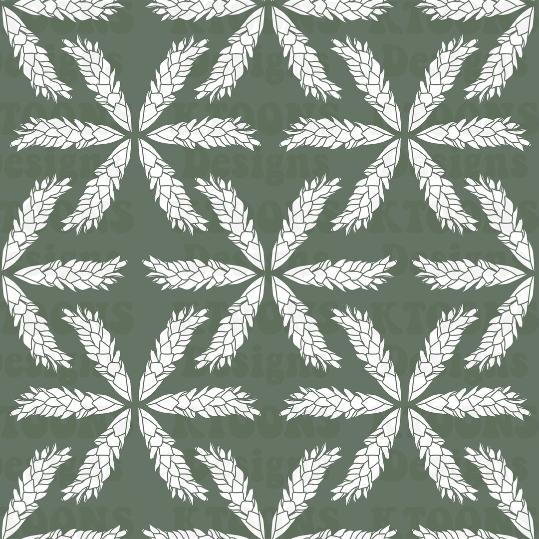 Ginger Flower Awapuhi Muted Seamless File - Etsy