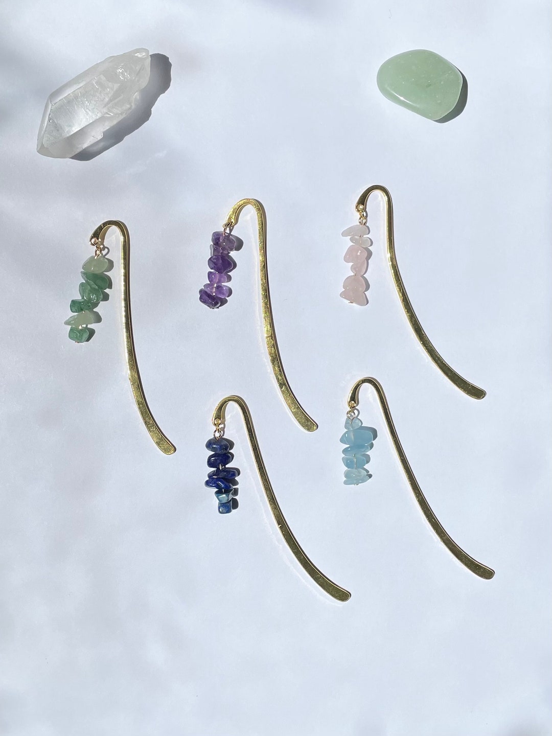 Gemstone Bookmark Charm - Etsy