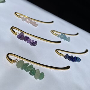 Gemstone Bookmark Charm - Etsy