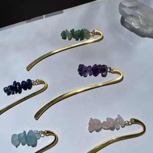 Gemstone Bookmark Charm - Etsy