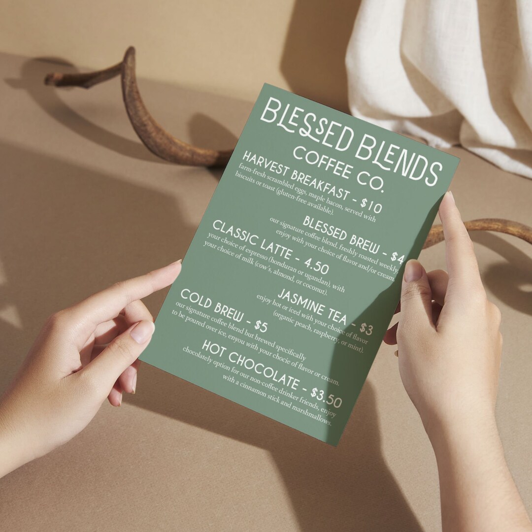 Custom Menu Designs: Elevate Your Dining Experience - Etsy