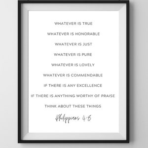 Philippians 4:8 - Etsy
