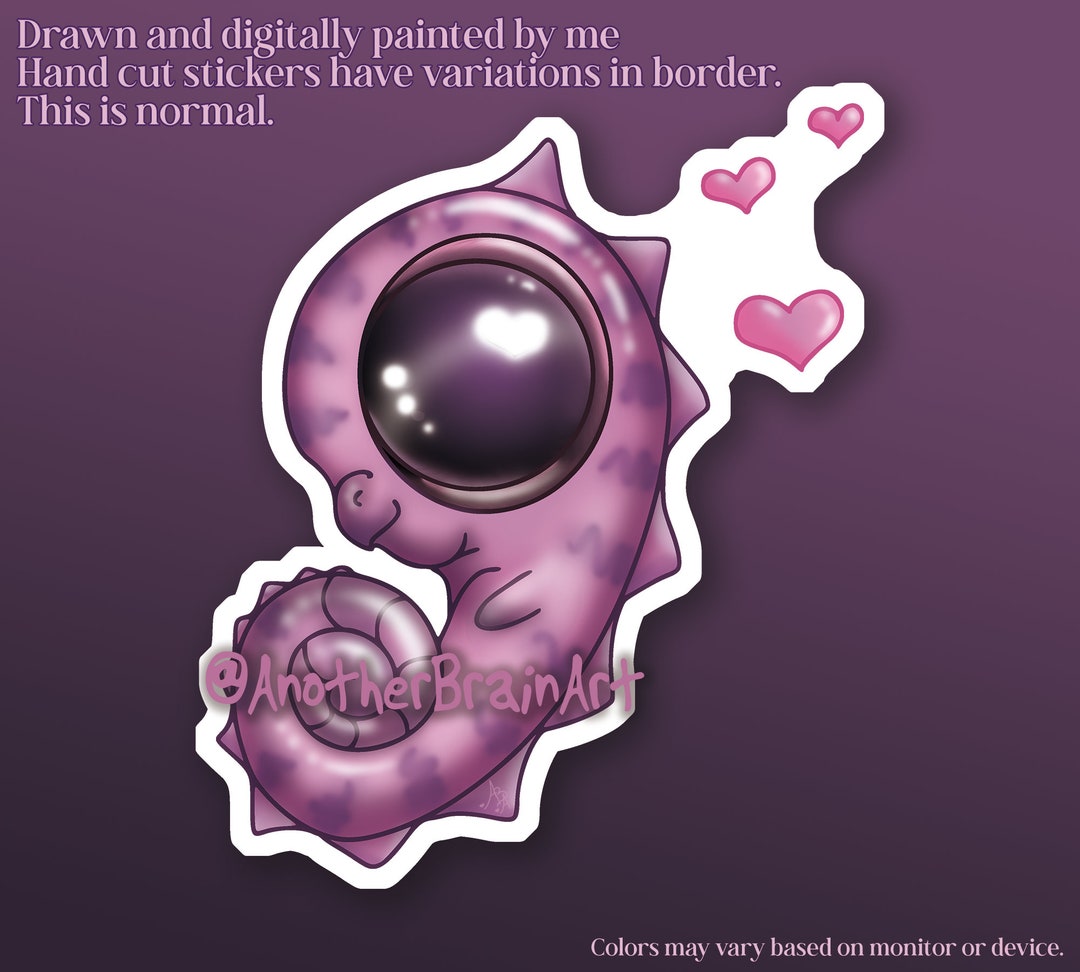 Cute Purple Baby Stegosaurus Vinyl Sticker - 3 Inch Purple Dinosaur ...