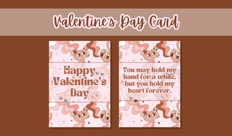 Printable Valentine's Day Card Template, Valentines Card Digital Card ...