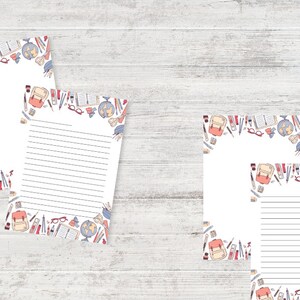 Printable Digital Diary Writing Paper With and Without Lines, Letter ...