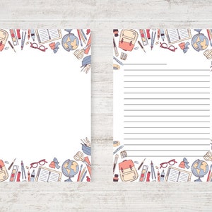 Printable Digital Diary Writing Paper With and Without Lines, Letter ...