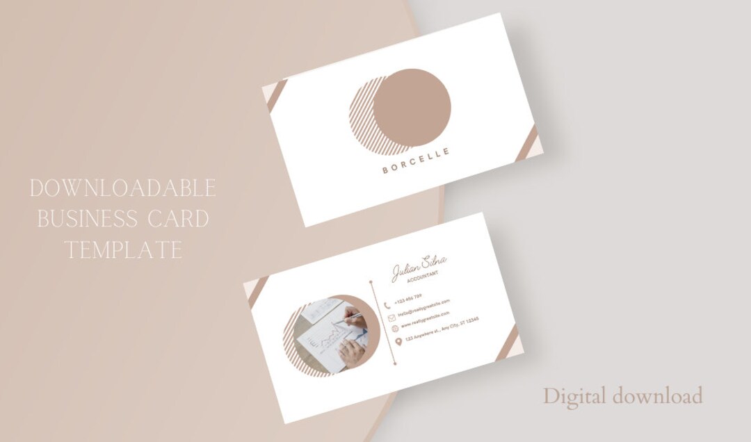 Editable Printable Attractive and Professional Business Card Template ...