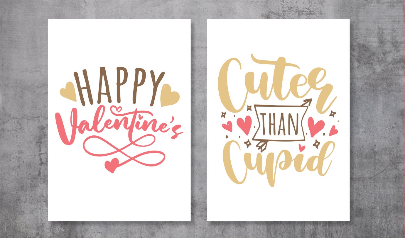 Printable Valentine's Day Card Template (digital Download) - Etsy