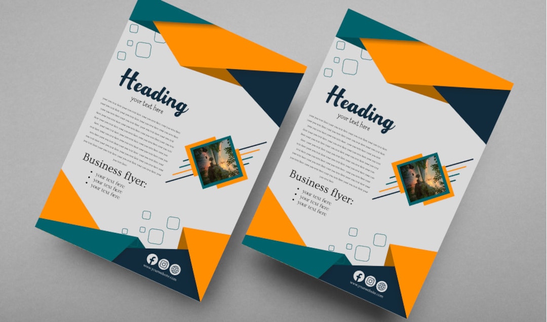 Flyer Design Template, Printable Flyer Template, Professional Pre-made ...