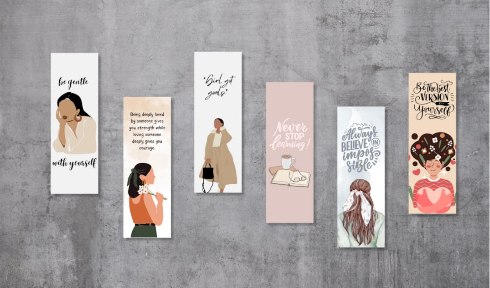 Printable Motivational Quotes Bookmarks Template, Printable Bookmarks ...