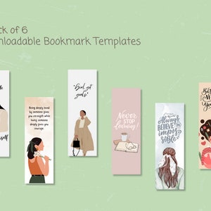 Printable Motivational Quotes Bookmarks Template, Printable Bookmarks ...