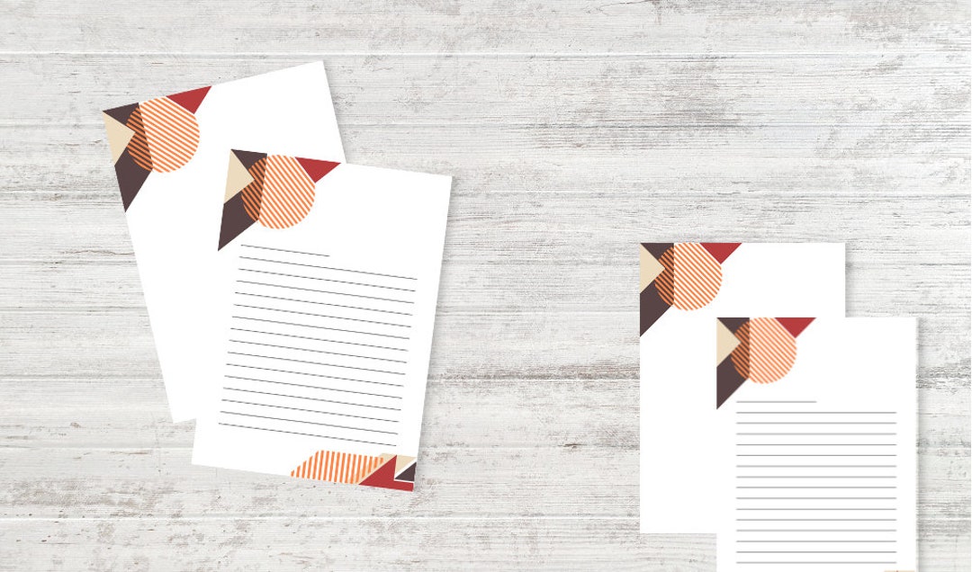 Printable Writing Paper With and Without Lines, Professional Business ...