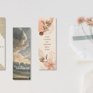 Printable Bookmarks Template, Printable Bookmarks Set of 7, Bookmarks ...