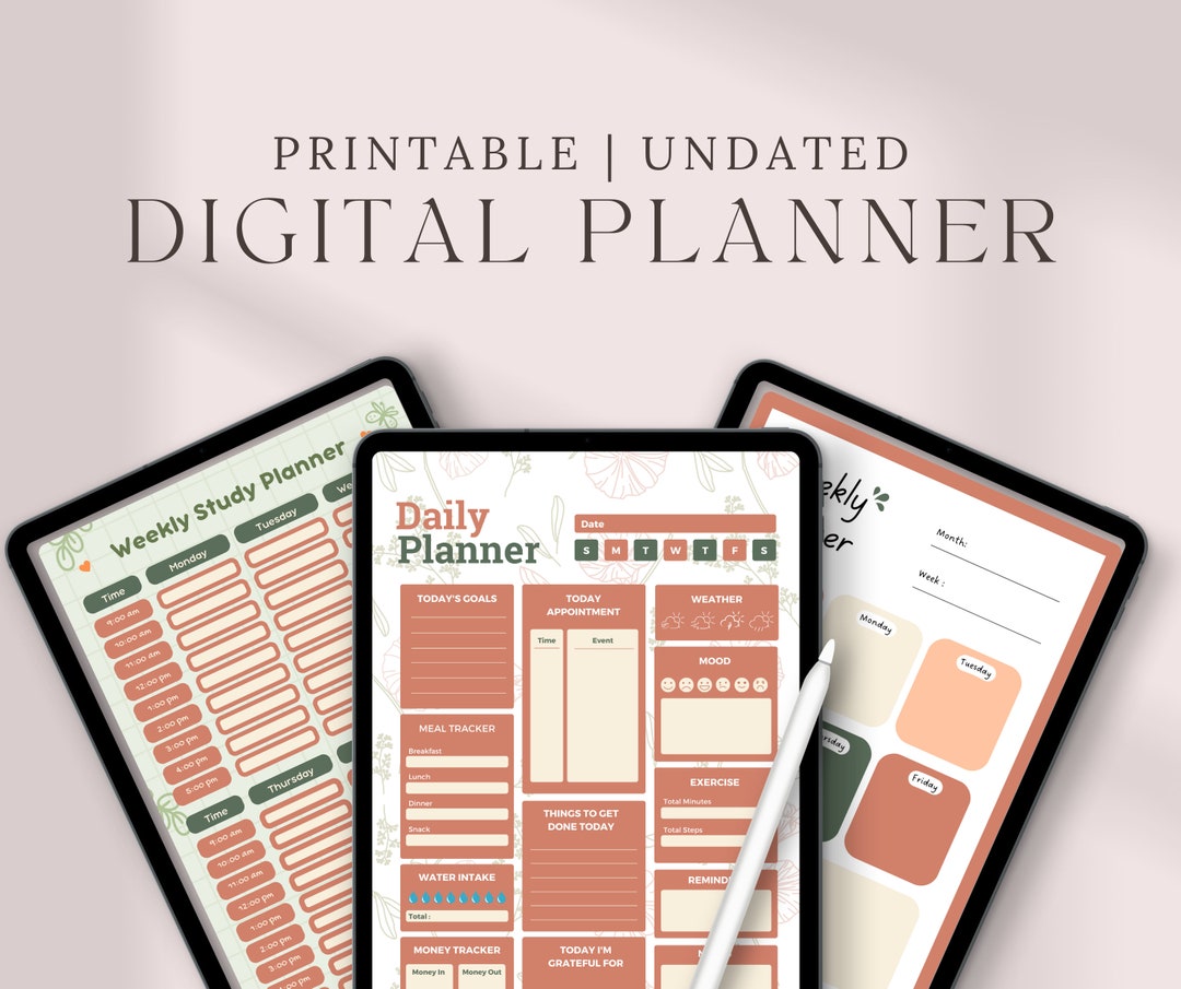 Digital Planner for Goodnotes INSTANT DOWNLOAD, Student Daily Weekly ...