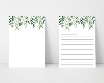 Printable Digital Diary Writing Paper With and Without Lines, Letter ...