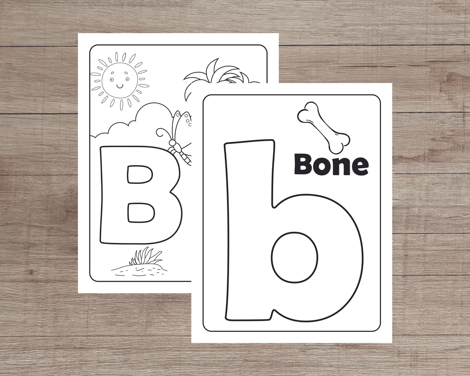 Printable Alphabet Colouring Pages for Kids INSTANT DOWNLOAD ...