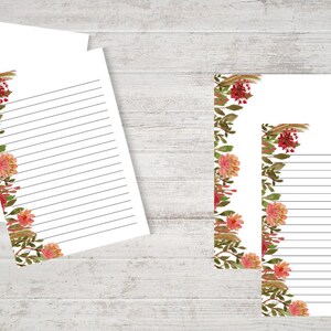 Printable Writing Paper With and Without Lines, Dairy Page Template ...