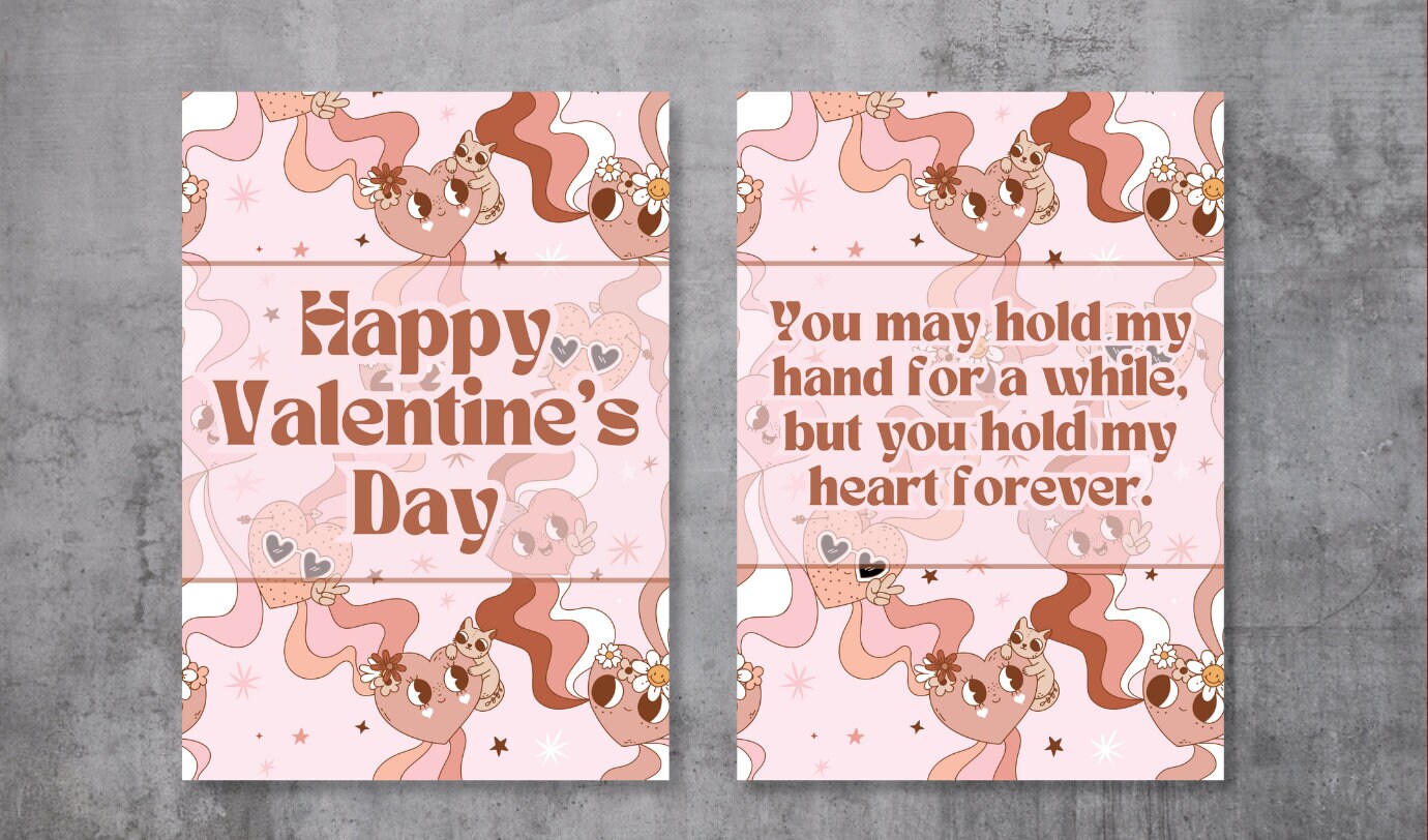 Printable Valentine's Day Card Template, Valentines Card Digital Card ...