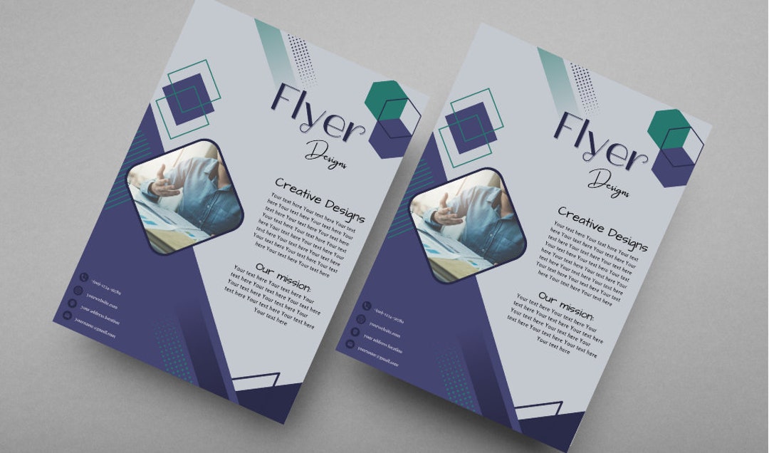 Flyer Design Template, Printable Flyer Template, Professional Pre-made ...