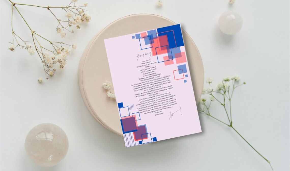 Writing Paper, Printable Letterhead Design, Business Letterhead ...