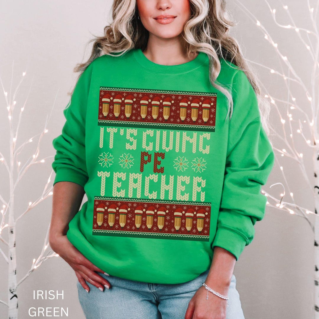 Physical Education Teacher, Ugly Christmas Sweaters, Funny PE Teacher ...