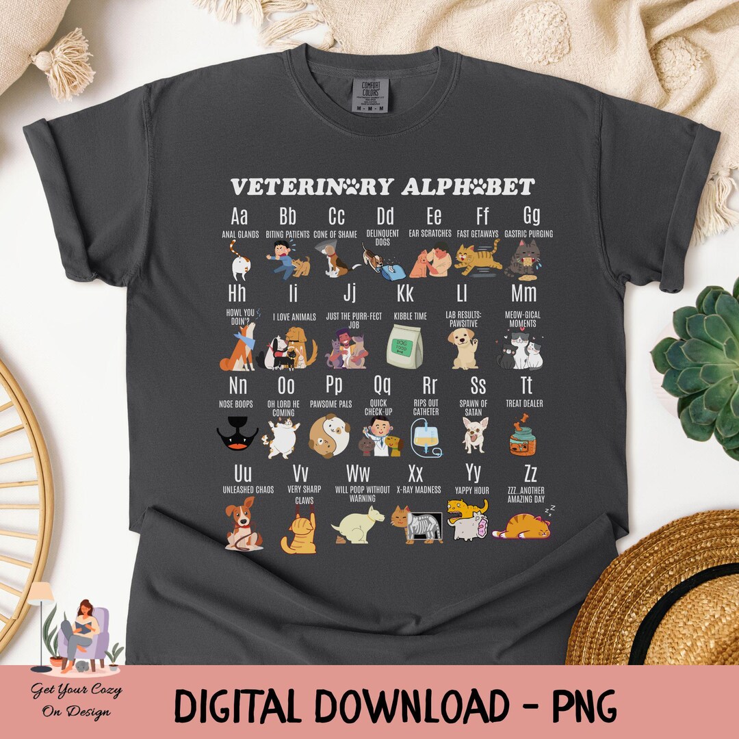 Veterinary Medicine Png, Funny Veterinary Alphabet Design Png ...