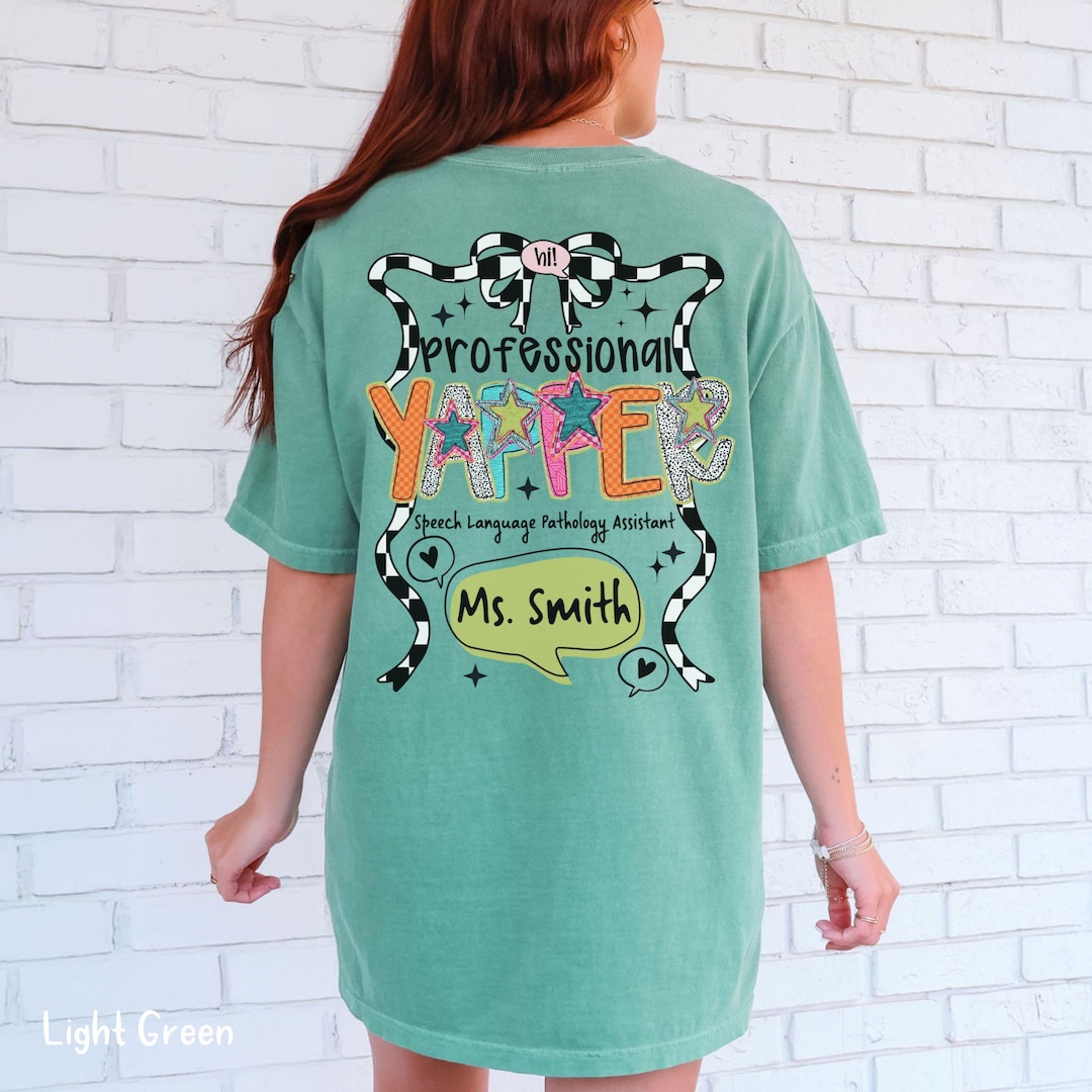 SLPA Shirt, Custom SLPA Gift, Comfort Colors Shirt, Speech Language ...