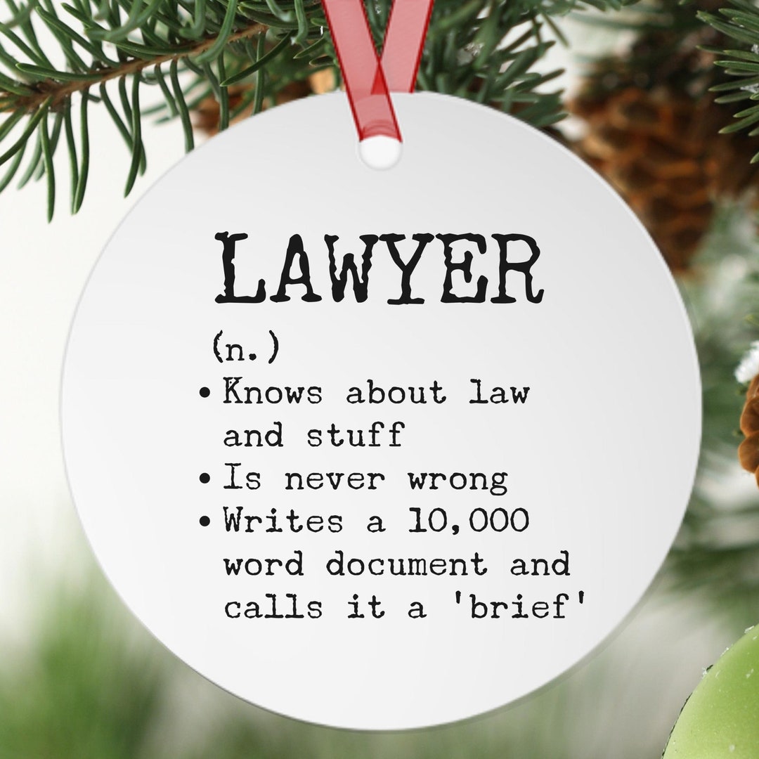 Lawyer Christmas Ornament, Law Student, Barrister Gift, Solicitor Gift ...
