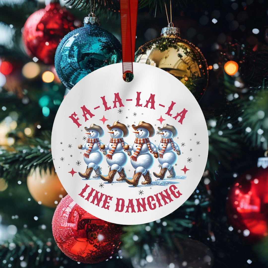 Line Dancing Ornament, Personalized Line Dancing Gift, Line Dance Lover ...