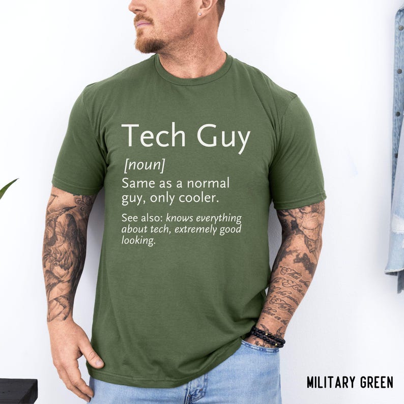 Tech Support Gift, Tech Guy Shirt, Definition Shirt, Computer Geek Gift ...