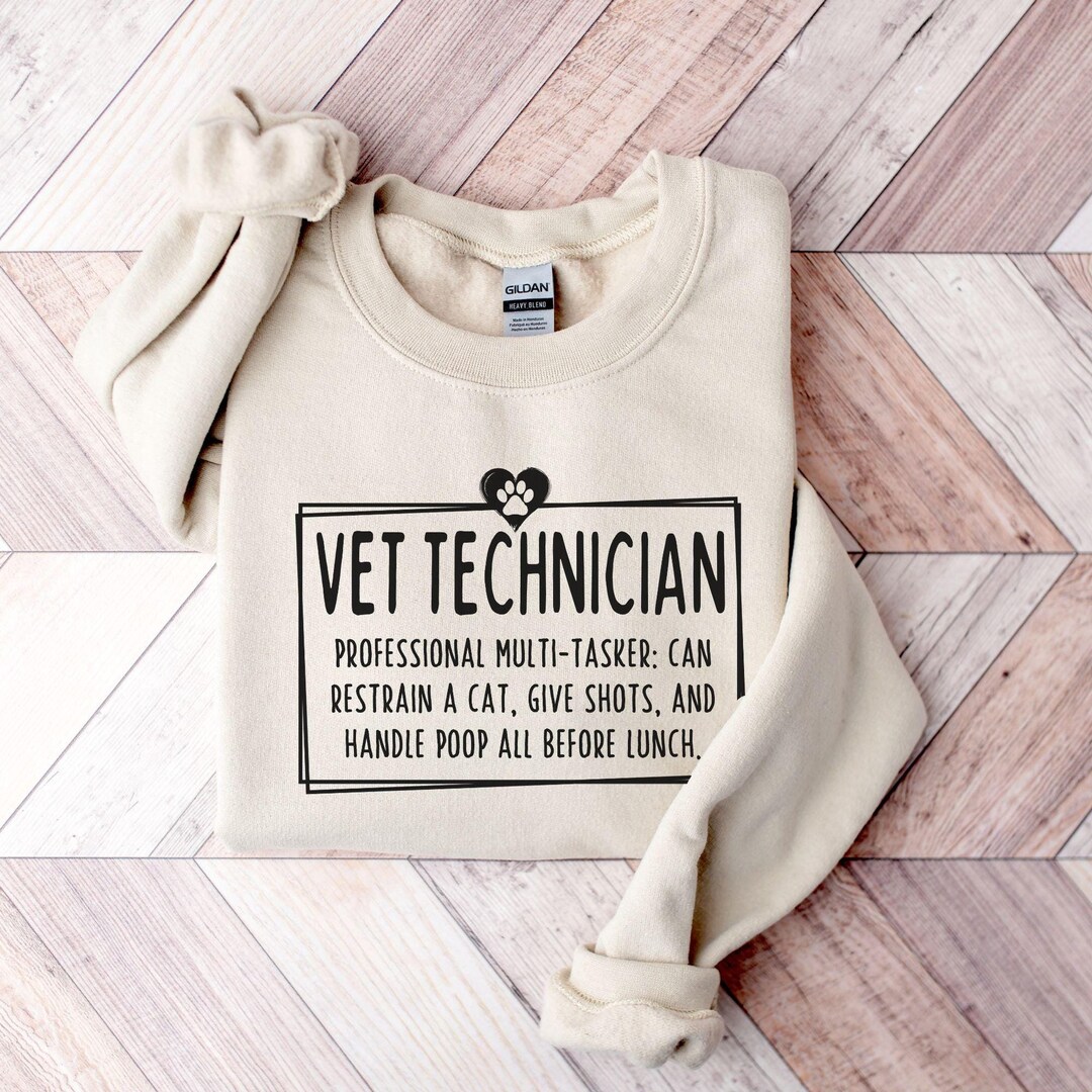 Vet Tech Sweatshirt, Veterinary Medicine, Funny Vet Tech Sweatshirt ...