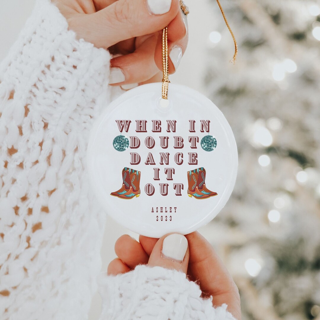 Line Dancing Ornament, Personalized Line Dancing Gift, Line Dance Lover ...