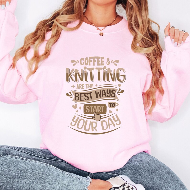 Knitting Sweatshirt, Knitting Lover Shirt, Knitter Sweatshirt, Funny ...
