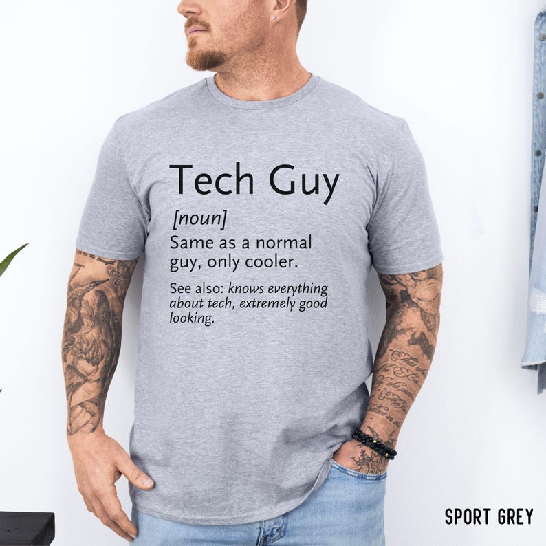 Tech Support Gift, Tech Guy Shirt, Definition Shirt, Computer Geek Gift ...