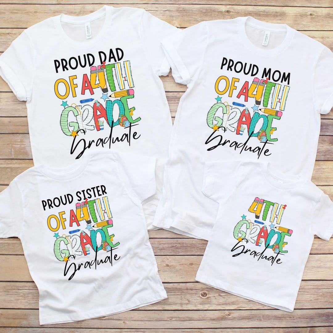 Last Day of School Shirt, Family Graduate, Fourth Grade Shirt, 4th ...