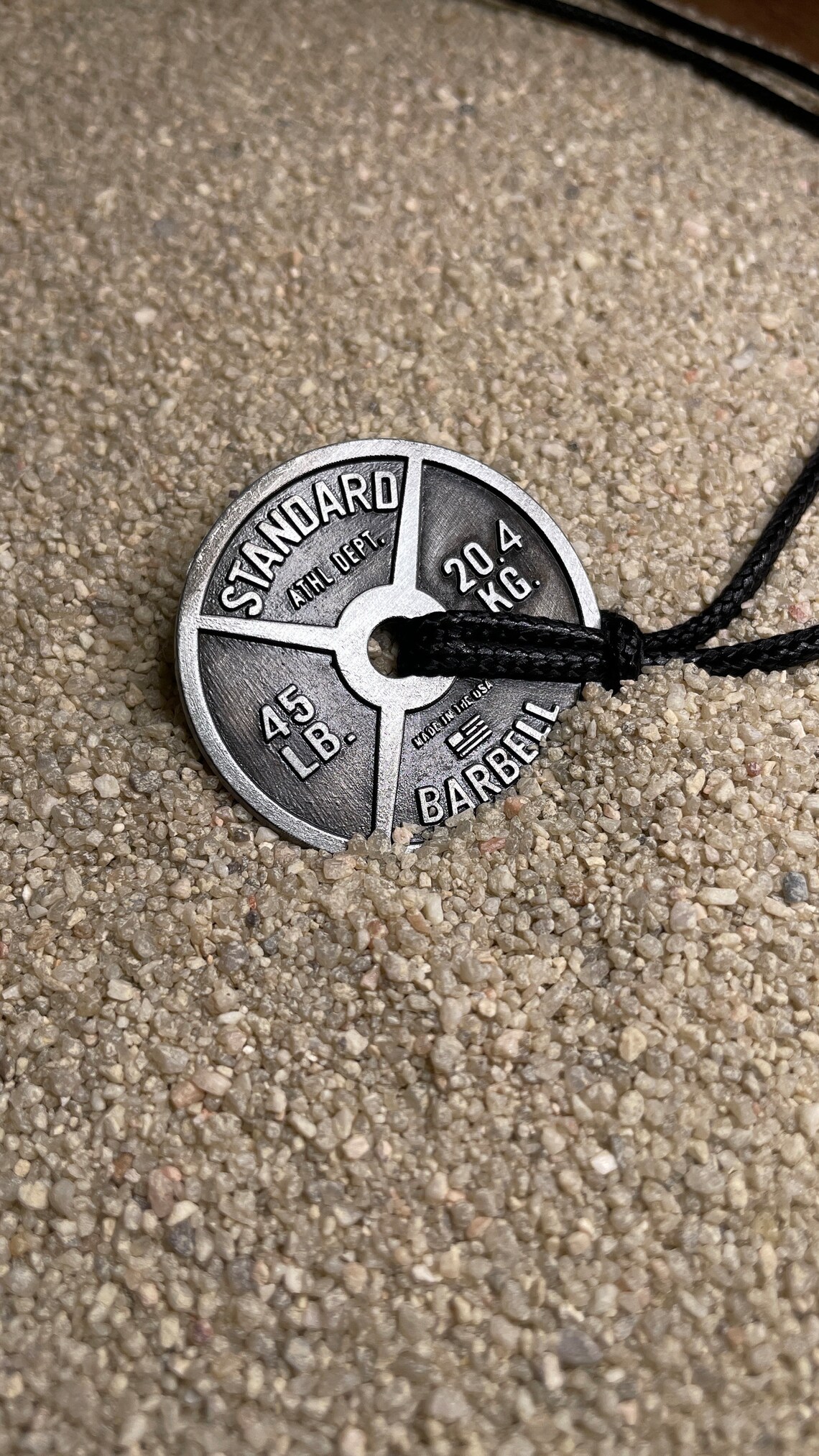 Barbell Weight Plate Pendant Necklace - Alloy Metal, Gym Gift - Etsy