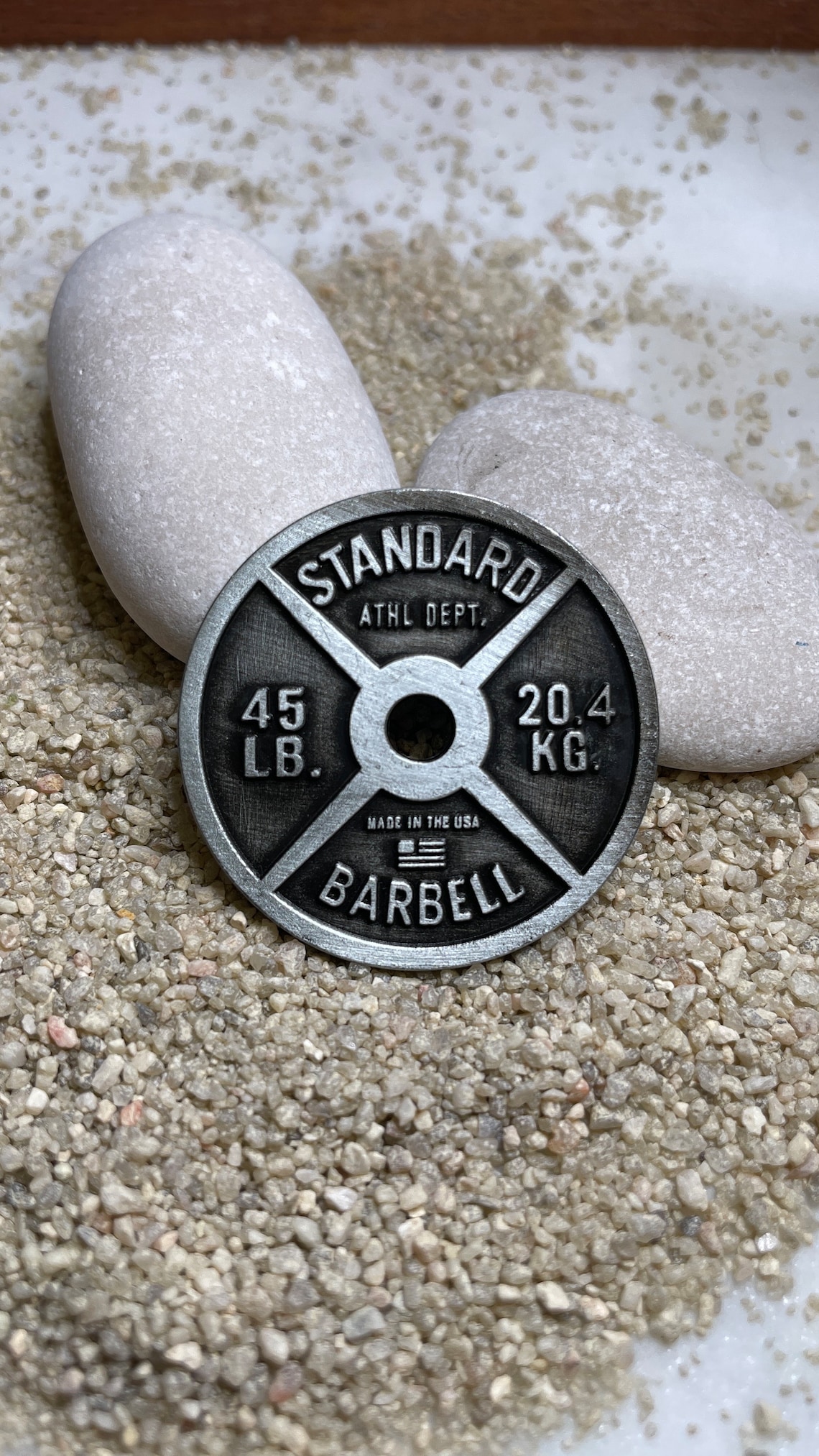 Barbell Weight Plate Pendant Necklace - Alloy Metal, Gym Gift - Etsy