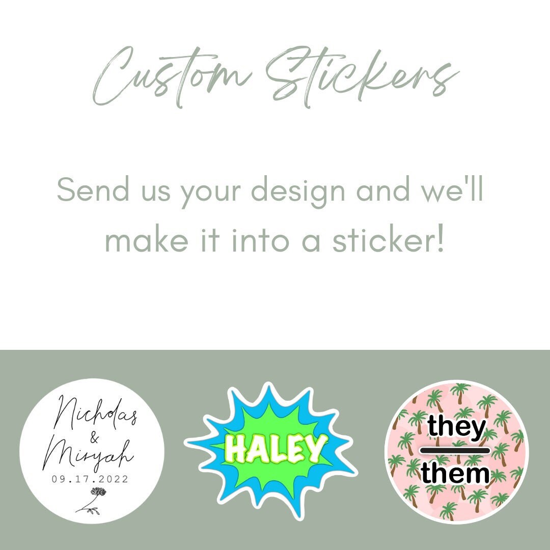 Custom Sticker, Personal Design Sticker - Etsy