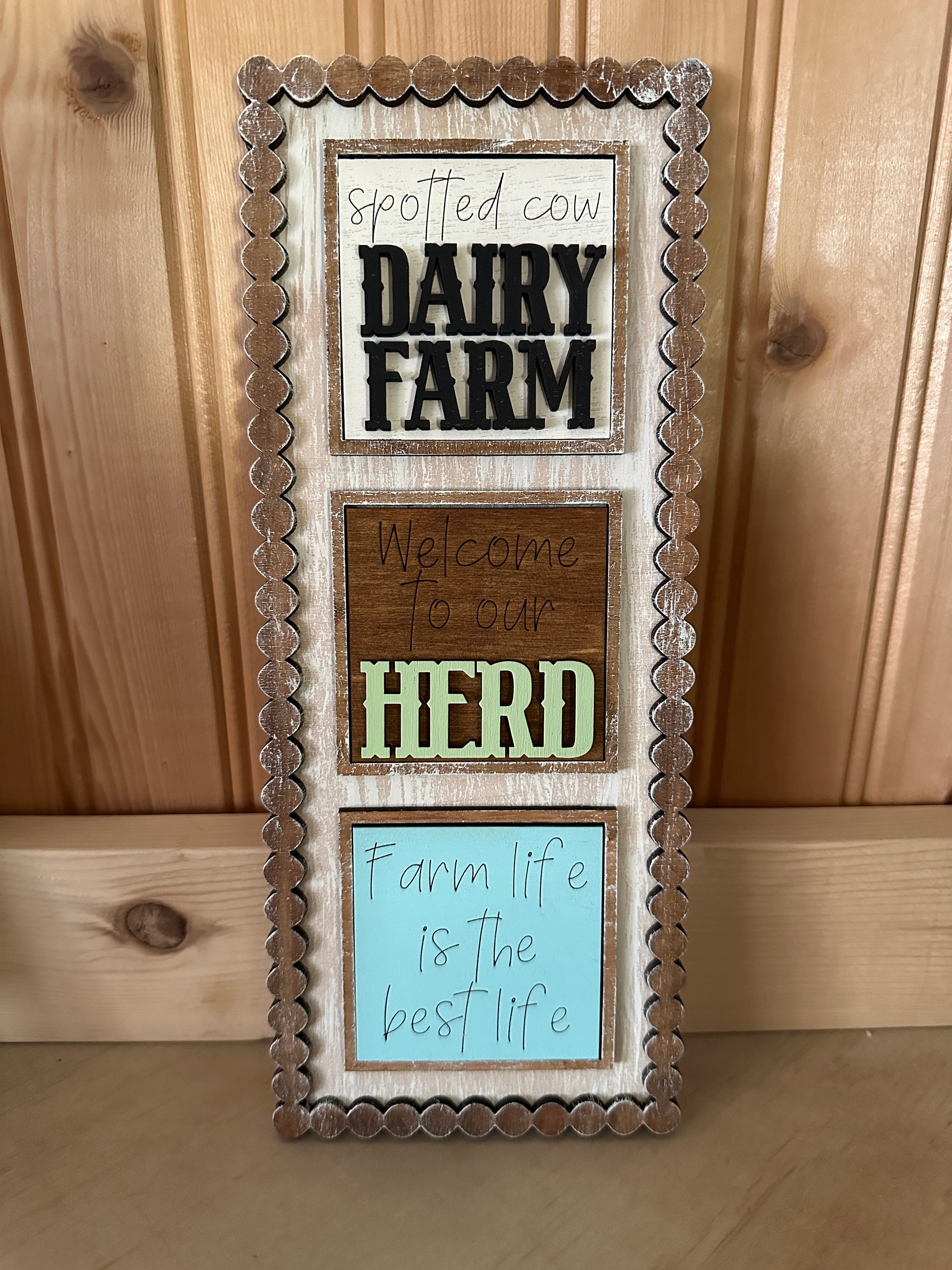 MINI Highland Cow Leaning Ladder Highland Cow - Etsy