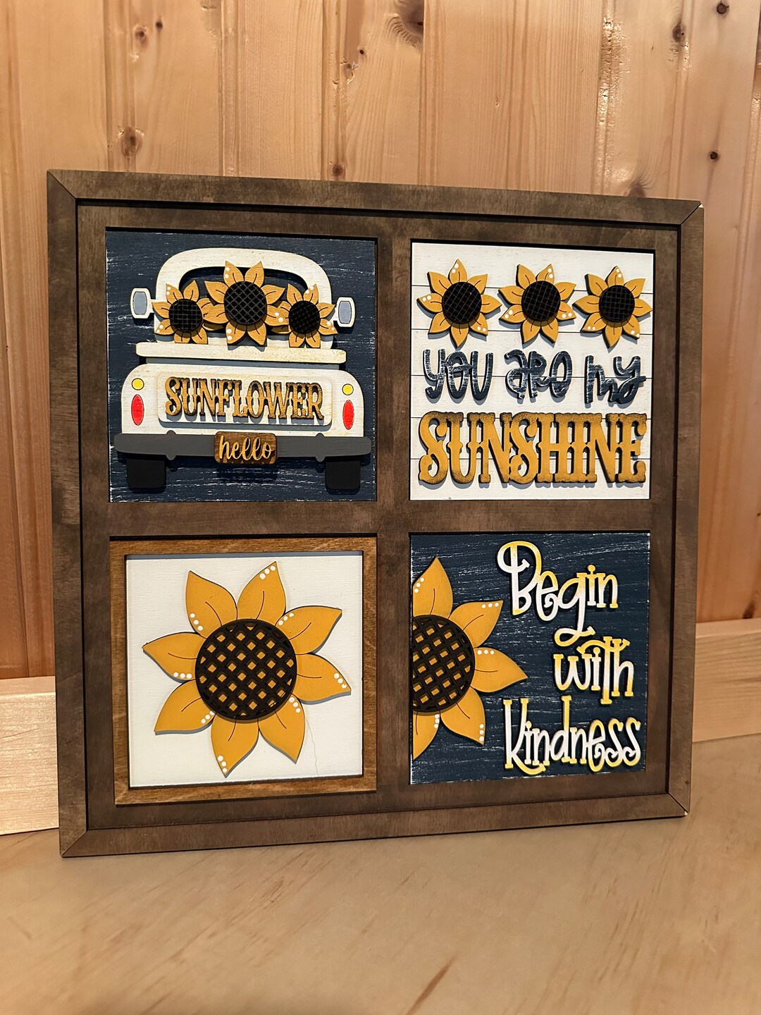 Sunflower Leaning Ladder Inserts, Sunflower Decor, You Are My Sunshine ...
