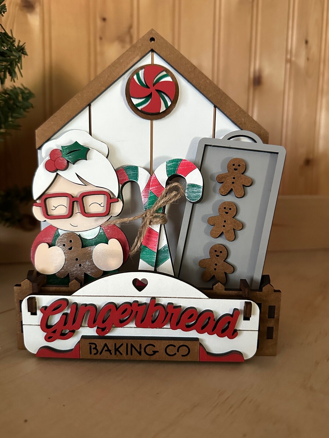 Gingerbread Tiered Tray Decor, Gingerbread Cookies, Grandmas House ...