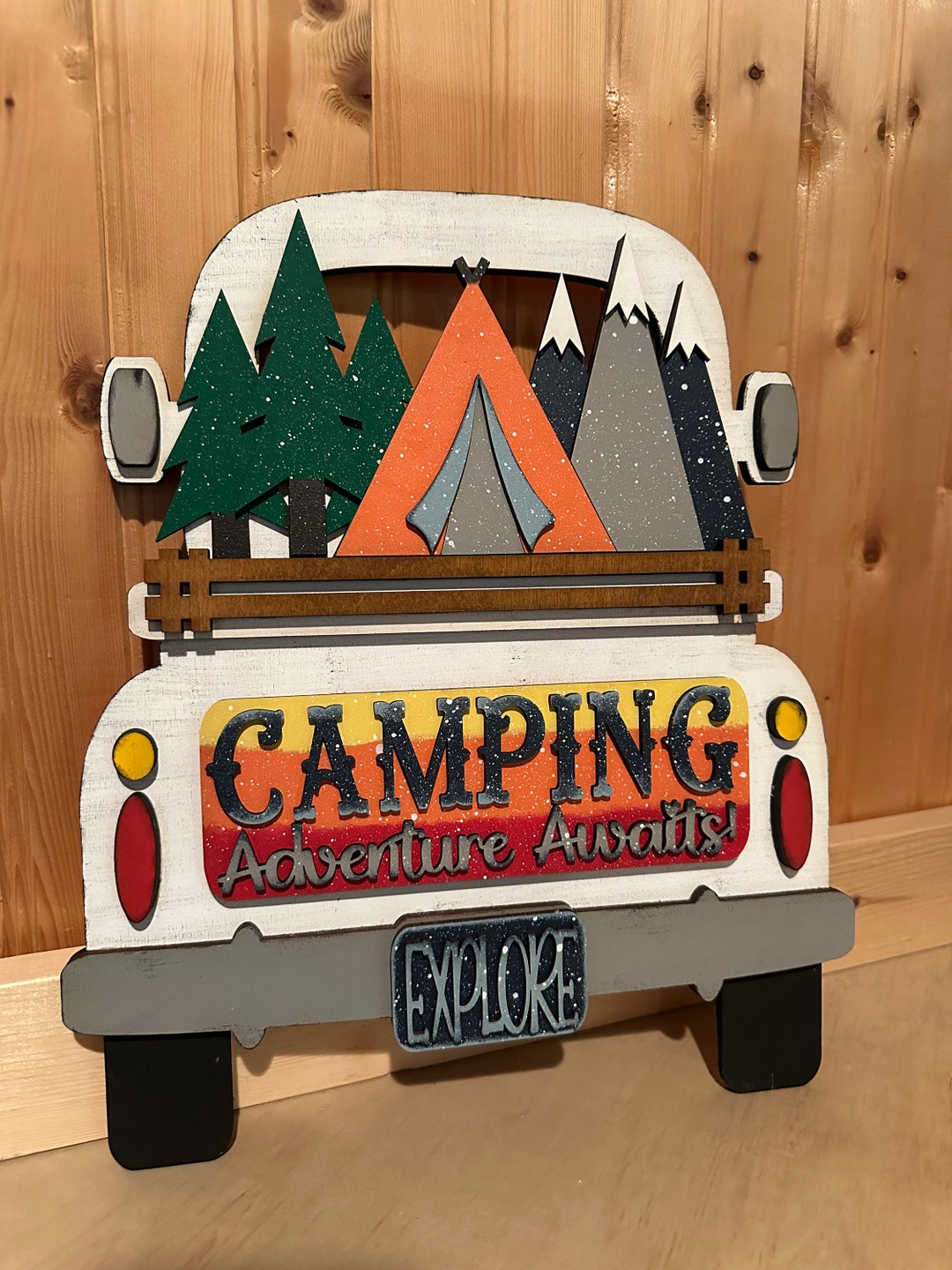 Interchangeable Farmhouse Camping Truck, Interchangeable Camping ...